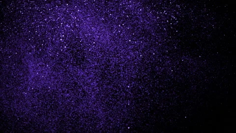 Falling blue shiny dust particles on alp... | Stock Video | Pond5