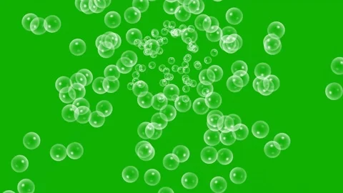 Falling bubbles green screen motion grap... | Stock Video | Pond5