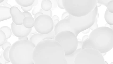 Falling Bubbles on white background | Stock Video | Pond5