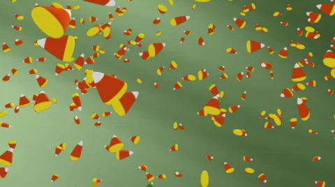 Falling Candy Corn Looping Background | Stock Video | Pond5