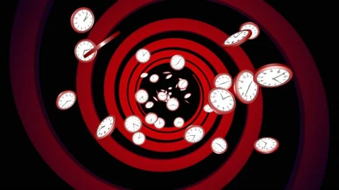 Falling Clocks Animation 60fps, Technolo... | Stock Video | Pond5