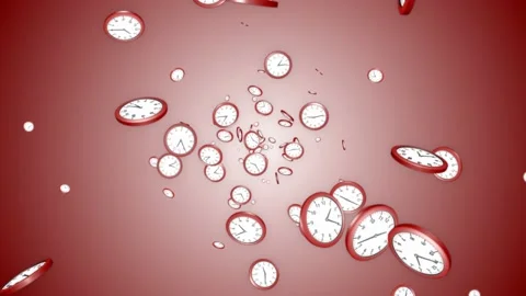 Falling Clocks Animation, Technology Bac... | Stock Video | Pond5