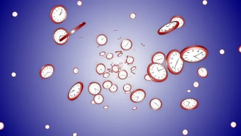Falling Clocks Animation, Technology Bac... | Stock Video | Pond5