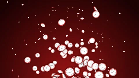 Falling Clocks Animation, Technology Bac... | Stock Video | Pond5