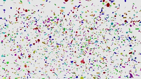 Confetti Transparent Background Stock Video Footage | Royalty Free Confetti Transparent ...