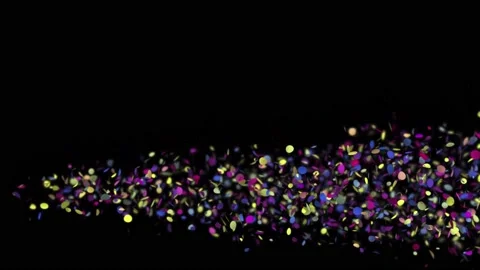Falling Colorful Confetti Particles with... | Stock Video | Pond5