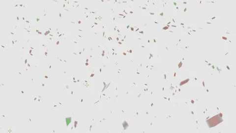 Falling Colorful Confetti Particles Over... | Stock Video | Pond5