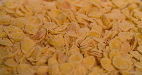 Corn Flakes Background Stock Footage ~ Royalty Free Stock Videos | Pond5