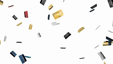 Falling credit card V2 - seamless loopin... | Stock Video | Pond5