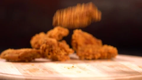 Crumbed Chicken Stock Footage ~ Royalty Free Stock Videos | Pond5