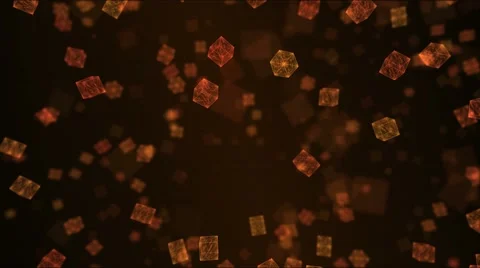 Falling Cubes Animation - Loop Red | Stock Video | Pond5
