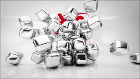 After Effects: Falling Cubes Logo Reveal Bundle #219345448