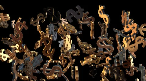 Falling Dollar Signs Stock Videos – Royalty-Free HD & 4K Videos