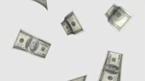 Falling Dollars Banknote Currency Animat... | Stock Video | Pond5