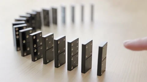 Dominoes Falling Stock Footage ~ Royalty Free Stock Videos | Pond5