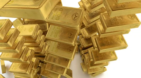 Gold Bar Falling Stock Video Footage | Royalty Free Gold Bar Falling ...