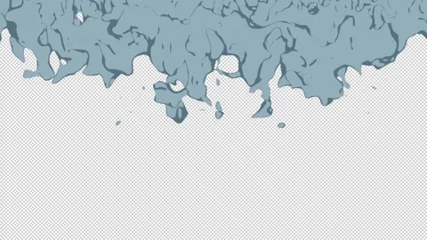 Falling Dry Ice Fog 2D Animation with Al... | Stock Video | Pond5