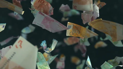 Euro Falling Stock Footage ~ Royalty Free Stock Videos | Pond5