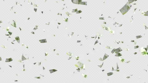 Falling euro banknotes, animation. Money... | Stock Video | Pond5