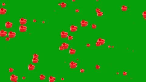 Falling gifts motion graphics with green... | Stock Video | Pond5