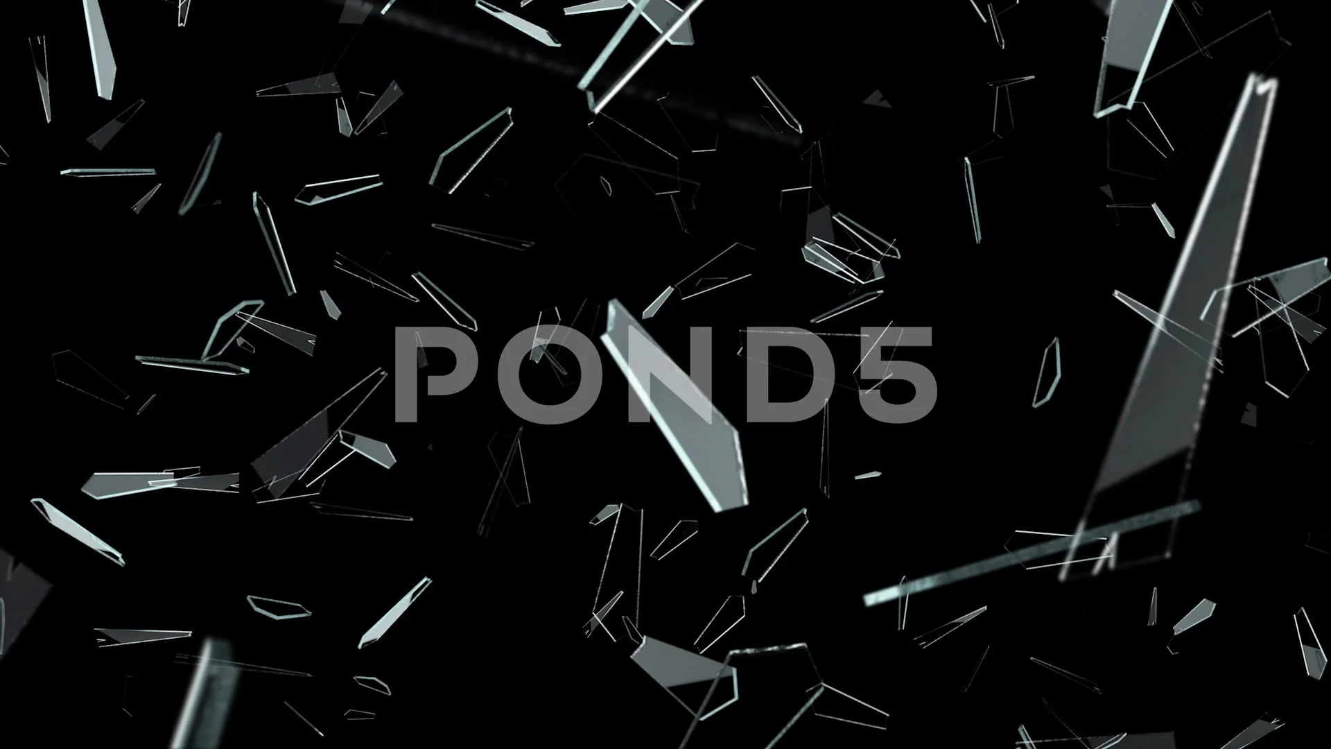 Glass Shards Falling