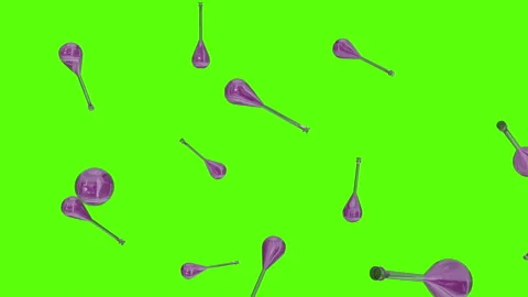 Falling glass volumetric flasks over gre... | Stock Video | Pond5