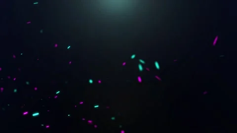 Falling Glowing Colorful Dust Particles ... | Stock Video | Pond5
