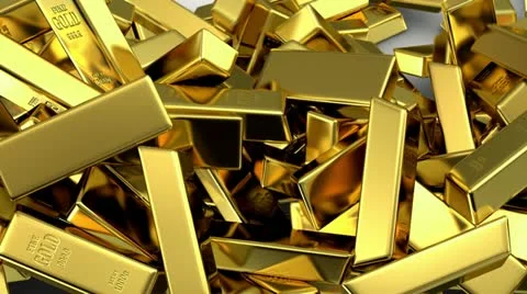 Gold Bar Falling Stock Video Footage | Royalty Free Gold Bar Falling ...
