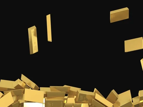 Gold Bar Falling Stock Video Footage | Royalty Free Gold Bar Falling ...