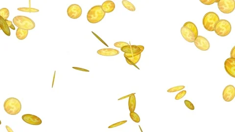 Gold Coins Falling Stock Video Footage | Royalty Free Gold Coins ...