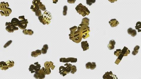 Falling Dollar Signs Stock Videos – Royalty-Free HD & 4K Videos