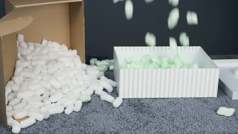 Foam Packing Peanuts Stock Videos – Royalty-Free HD & 4K Videos | Pond5