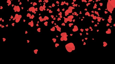 Falling Heart Background for wedding, in... | Stock Video | Pond5