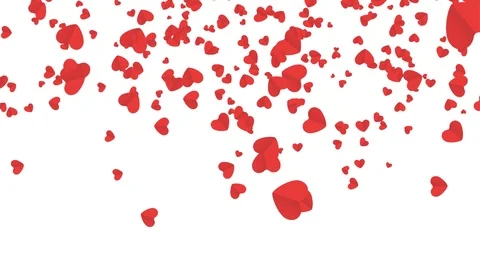 Falling Heart Background for wedding, in... | Stock Video | Pond5