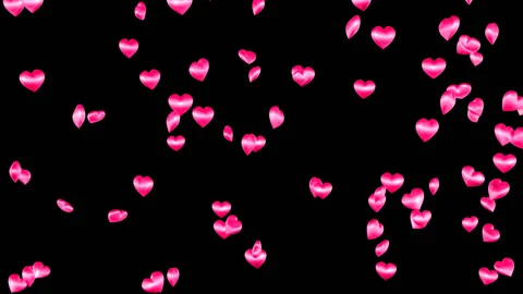 Falling Hearts Background Wedding Stock Footage ~ Royalty Free Stock ...