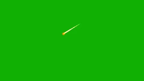 Falling meteor green screen motion graph... | Stock Video | Pond5