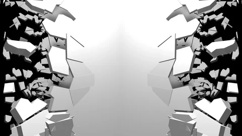 Falling Mirror Glass Displacement Maps 3... | Stock Video | Pond5