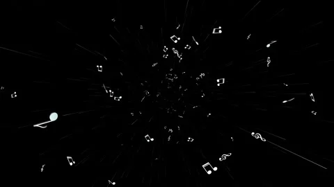 Falling Musical Notes Animation Backgrou... | Stock Video | Pond5