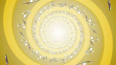 Falling Musical Notes Animation, Renderi... | Stock Video | Pond5