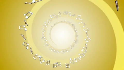 Falling Musical Notes Animation, Renderi... | Stock Video | Pond5