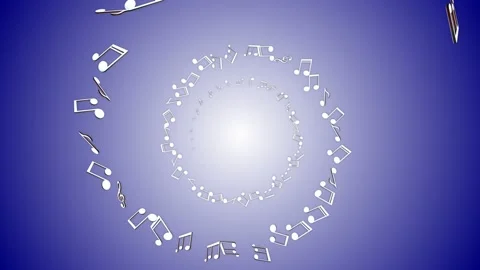 Falling Musical Notes Animation, Renderi... | Stock Video | Pond5