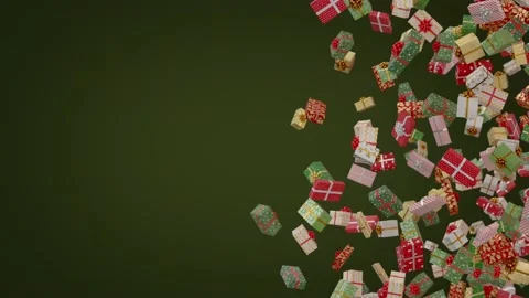Falling New Year Gifts, Endless Loop on ... | Stock Video | Pond5