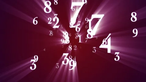 Falling Numbers Animation, Rendering, Ba... | Stock Video | Pond5