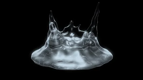 Falling object in water with splash on b... | Stock Video | Pond5