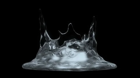 Falling object in water with splash on b... | Stock Video | Pond5