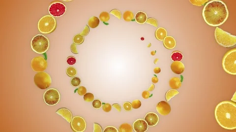 Falling ORANGES Background, Loop, with A... | Stock Video | Pond5