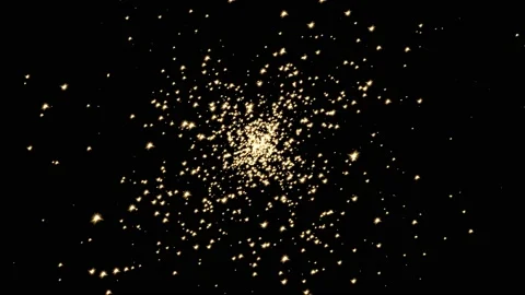 Falling particles on black background. 3... | Stock Video | Pond5