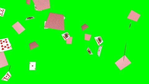 Red Cards Greenscreen Stock Footage ~ Royalty Free Stock Videos | Pond5