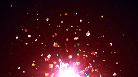 Falling PRESENTS Animation, Background, ... | Stock Video | Pond5