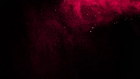 Falling purple dust particles in the alp... | Stock Video | Pond5